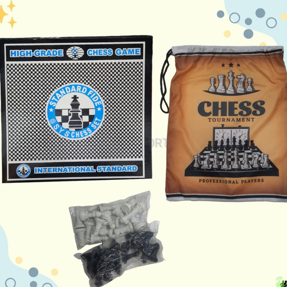 Jual Papan Catur Chess Tounament Standard Percasi Lipat 4 | Shopee ...