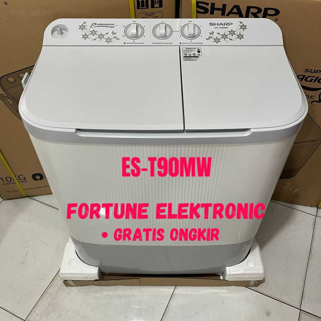 Jual Mesin Cuci SHARP 2 Tabung 90MW 9Kg Puremagic | Shopee Indonesia