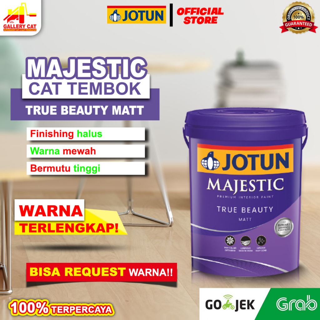 Jual CAT TEMBOK INTERIOR JOTUN MAJESTIC TRUE BEAUTY MATT 20L PART 2 | Shopee Indonesia