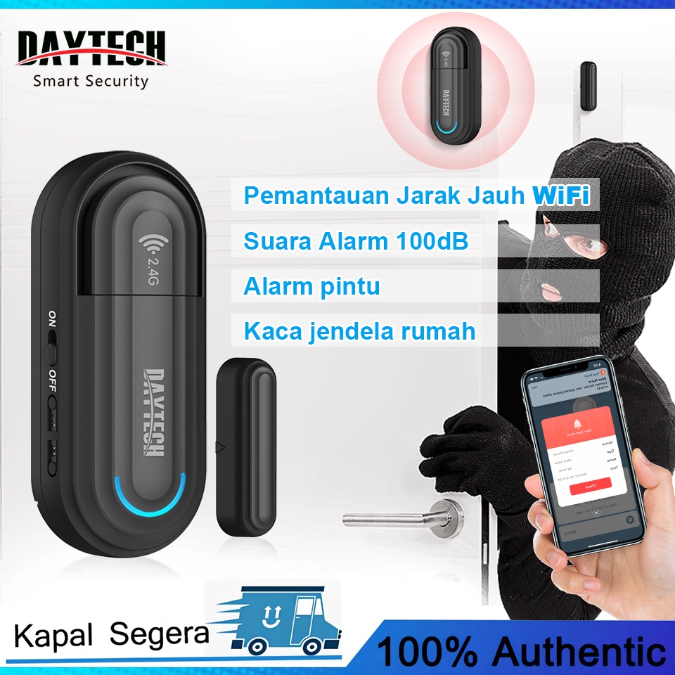 Jual COD Daytech TUYA WIFI Alarm Pintu Door Window Alarm sensor Phone ...