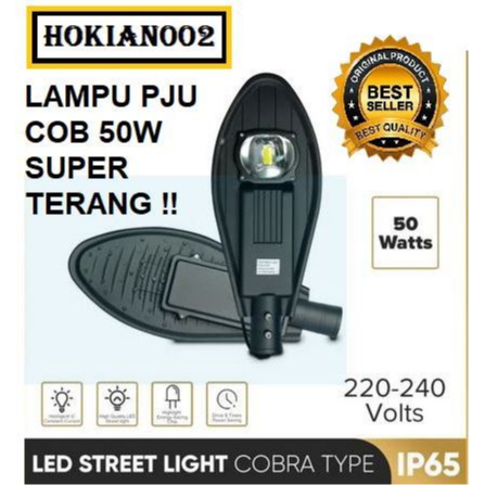 Jual LAMPU JALAN PJU LED COB 50W/PJU kap sorot cobra outdoor street light super bright | Shopee ...