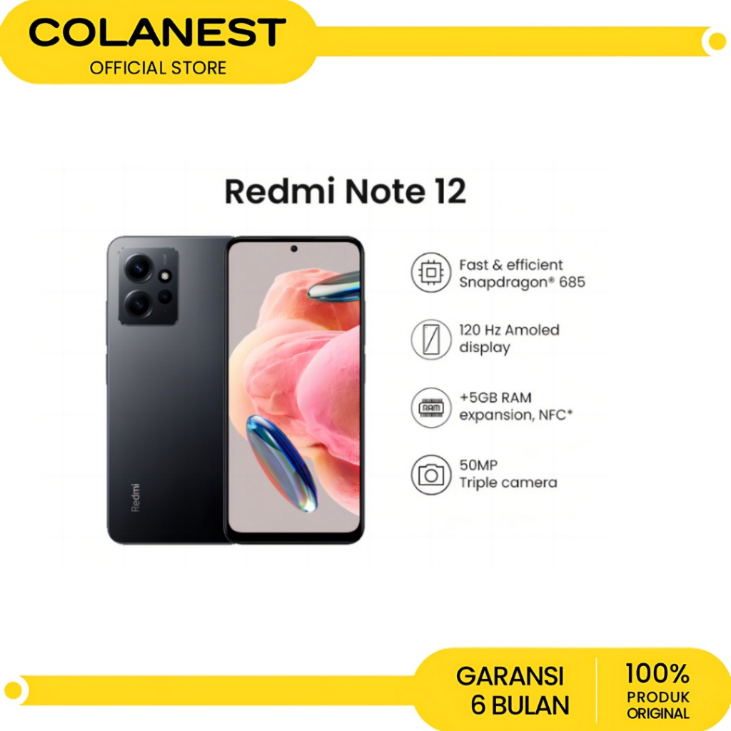 Jual (Second Handphone) Xiaomi redmi Note 12 NFC - RAM 4gb/128gb | 6gb ...