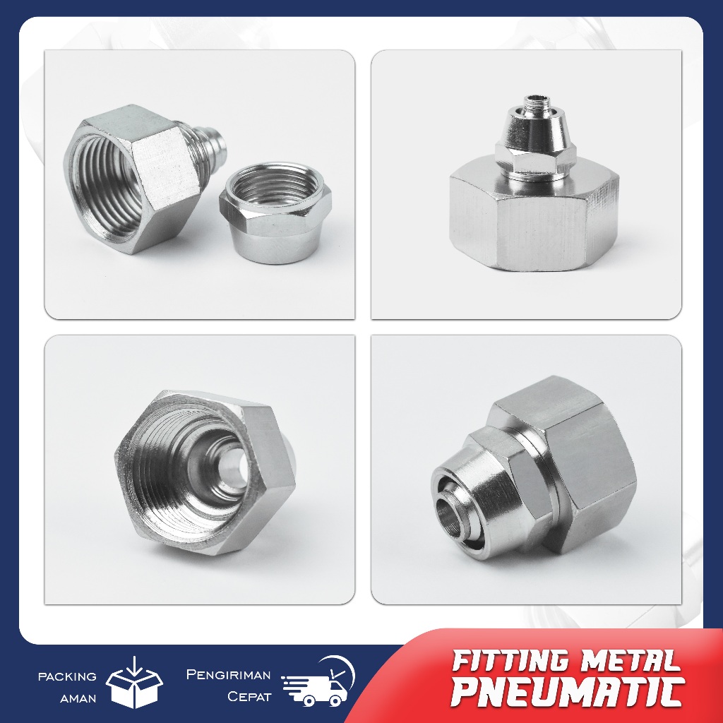 Jual FITTING METAL PNEUMATIC LURUS DRAT DALAM MPCF | Shopee Indonesia
