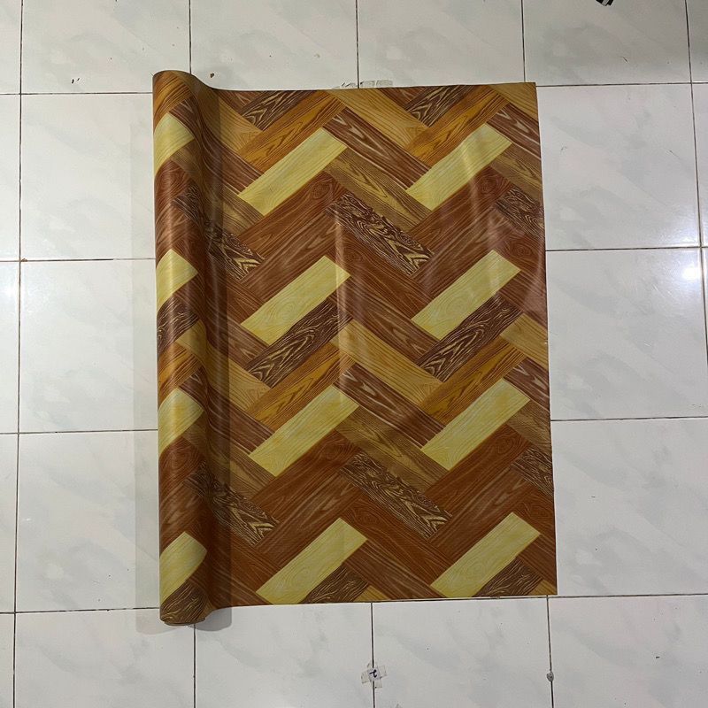 Jual Karpet Plastik Lantai ( MOTIF KAYU ) Meteran / Perlak Vinyl Lebar ...