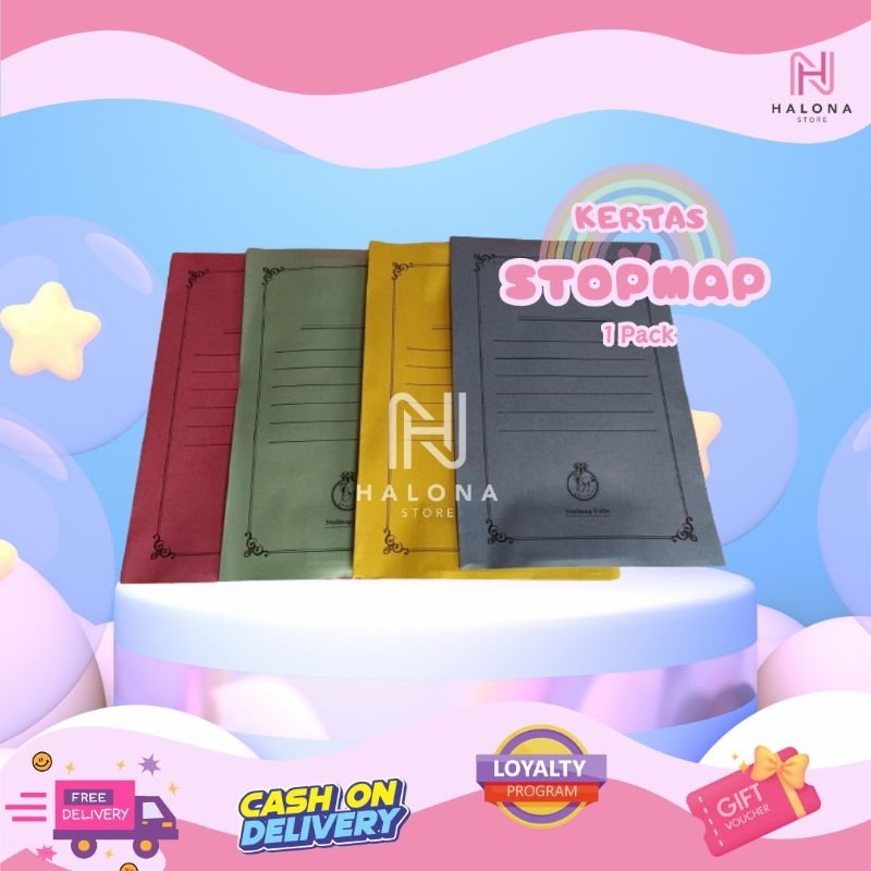 Jual [1 PACK] Stopmap Kertas isi 50 pcs | Shopee Indonesia
