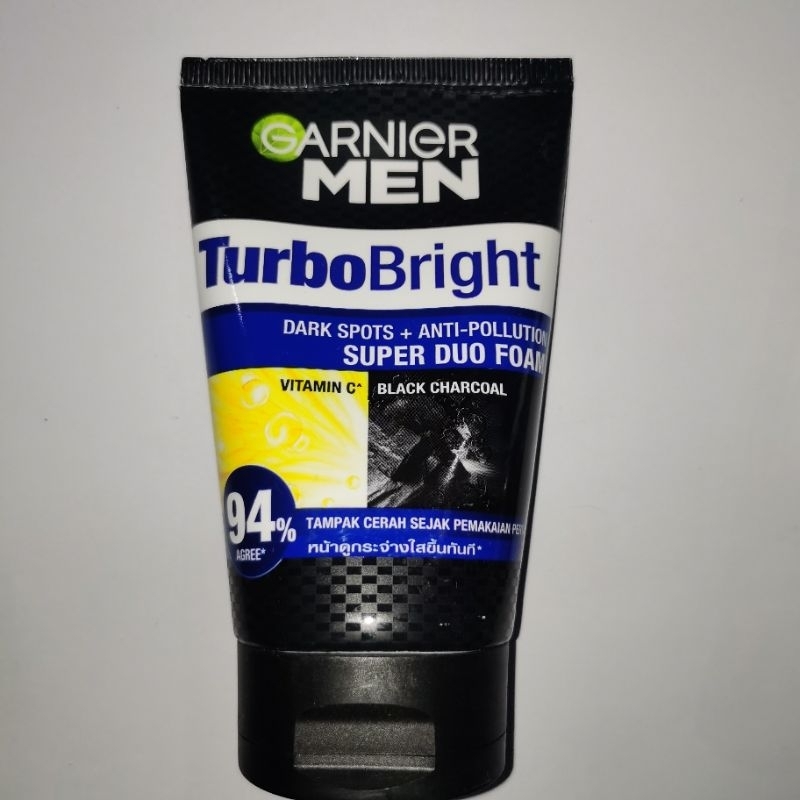 Jual Garnier Men Turbo Bright Super Duo Foam 100ml | Shopee Indonesia
