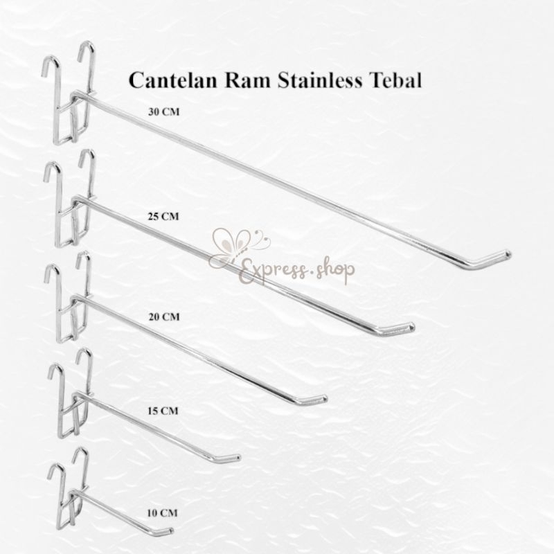 Jual Besi gantungan display / Ram hook stainless cantolan aksesoris ...