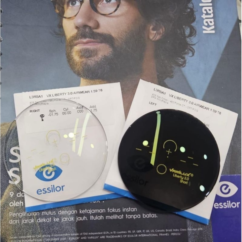 Jual lensa progressive essilor varilux liberty transition gen 8 ...