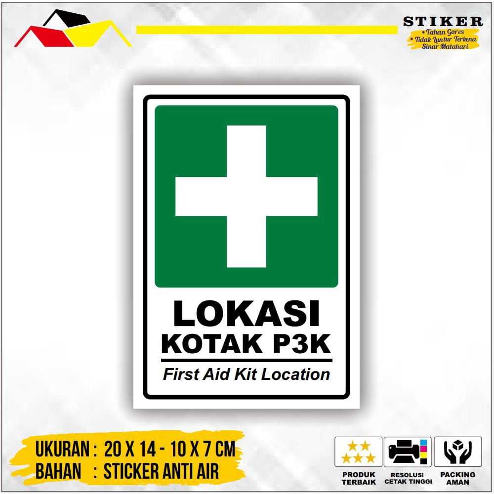 Jual Stiker Sign Lokasi Kotak P3K | Shopee Indonesia