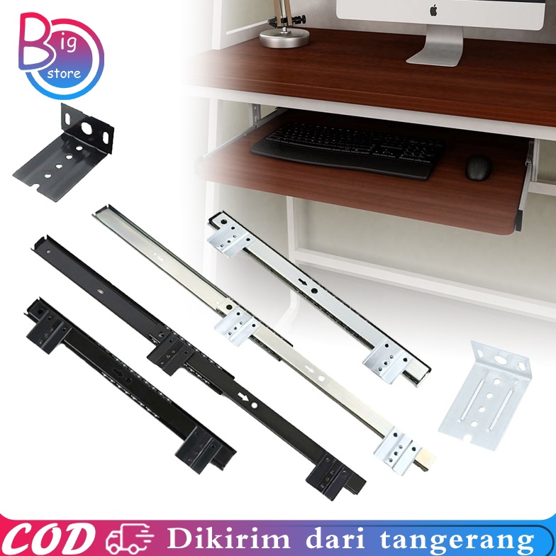 Jual 1set 27mm Rel Keyboard Tray Rel Laci Keyboard Tray Rel Tempat ...