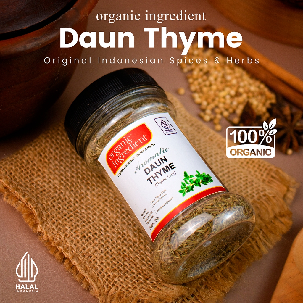 Jual Organic Ingredient Daun Thyme Original Rempah Indonesia Bumbu Dapur | Shopee Indonesia