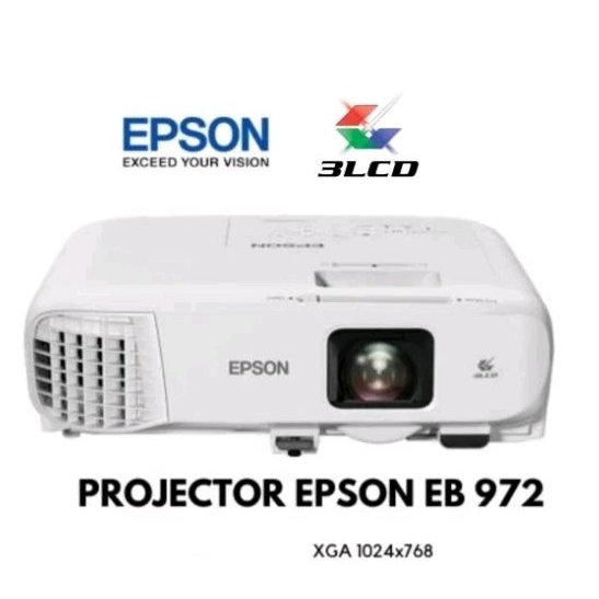 Jual Projector Epson EB 972/XGA 4100 Ansi Lumens HDMI 3LCD Projektor | Shopee Indonesia