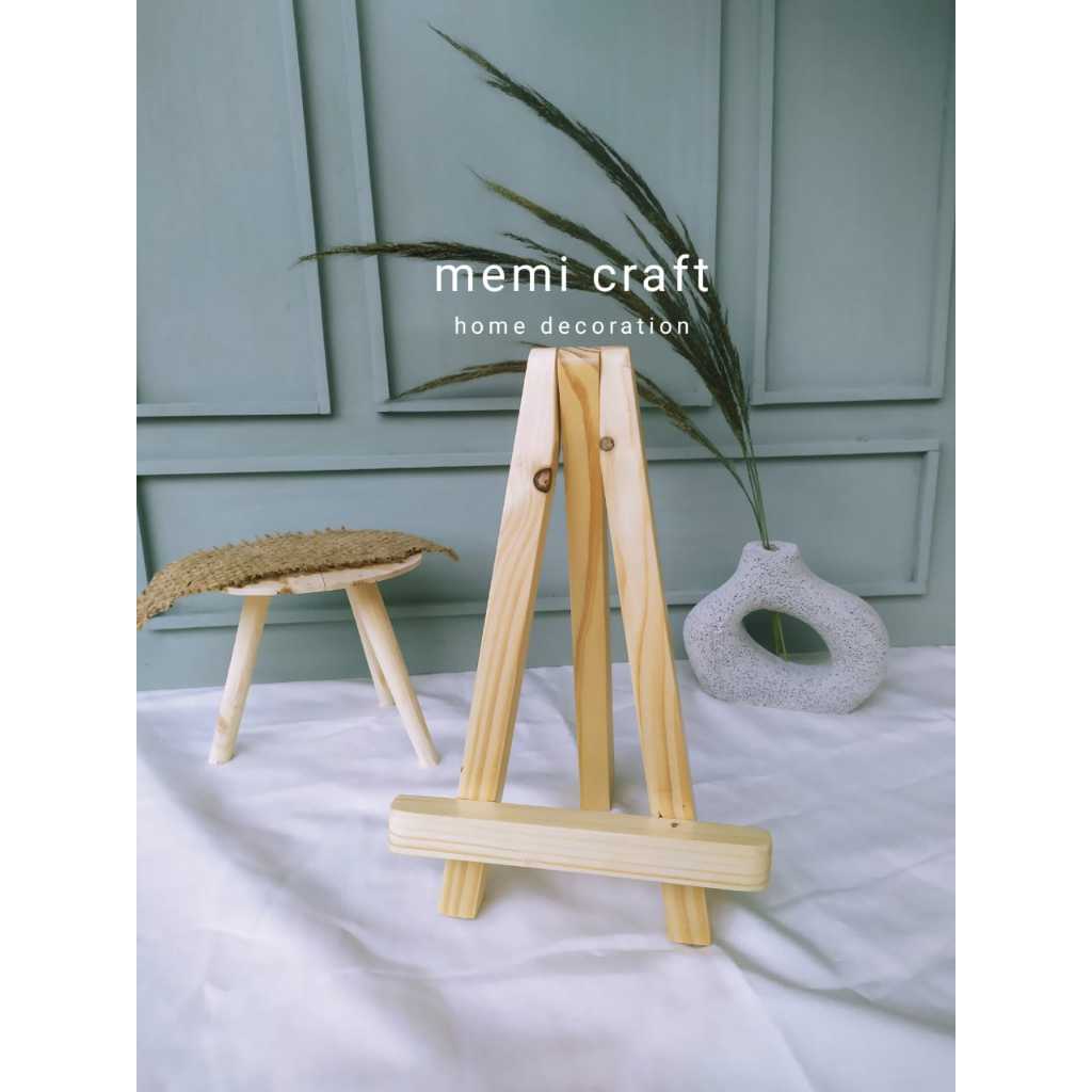 Jual STAND FOTO/STAND TRIPOD/ STAND FOTO KAYU/ WOODEN EASEL/ DEKORASI ...