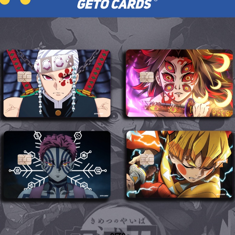 Jual KP8 Stiker Sticker Skin Kartu Atm Demon Slayer Special Hologram ...