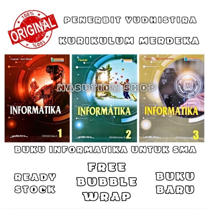 Jual Buku INFORMATIKA Kelas 1 2 3 / 10 11 12 SMA Yudhistira Kurikulum Merdeka Original | Shopee ...