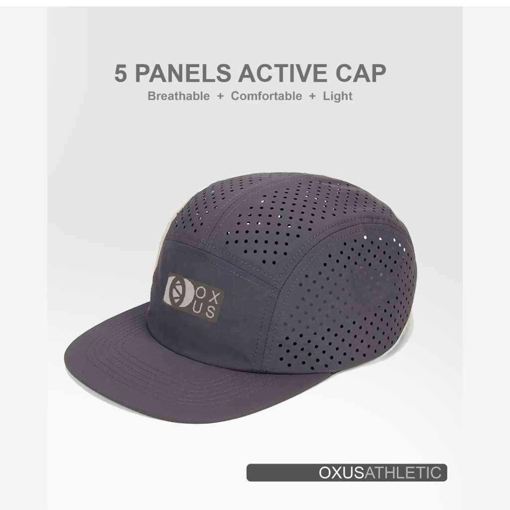 Jual 5 PANEL ACTIVE CAP / Topi Outdoor Running Travel / Quickdry ...