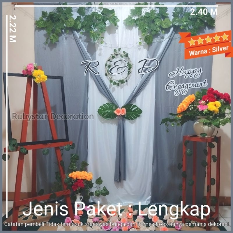 Jual Backdrop lamaran/engagement nikahan/wedding aqiqahan/tasyakuran ...
