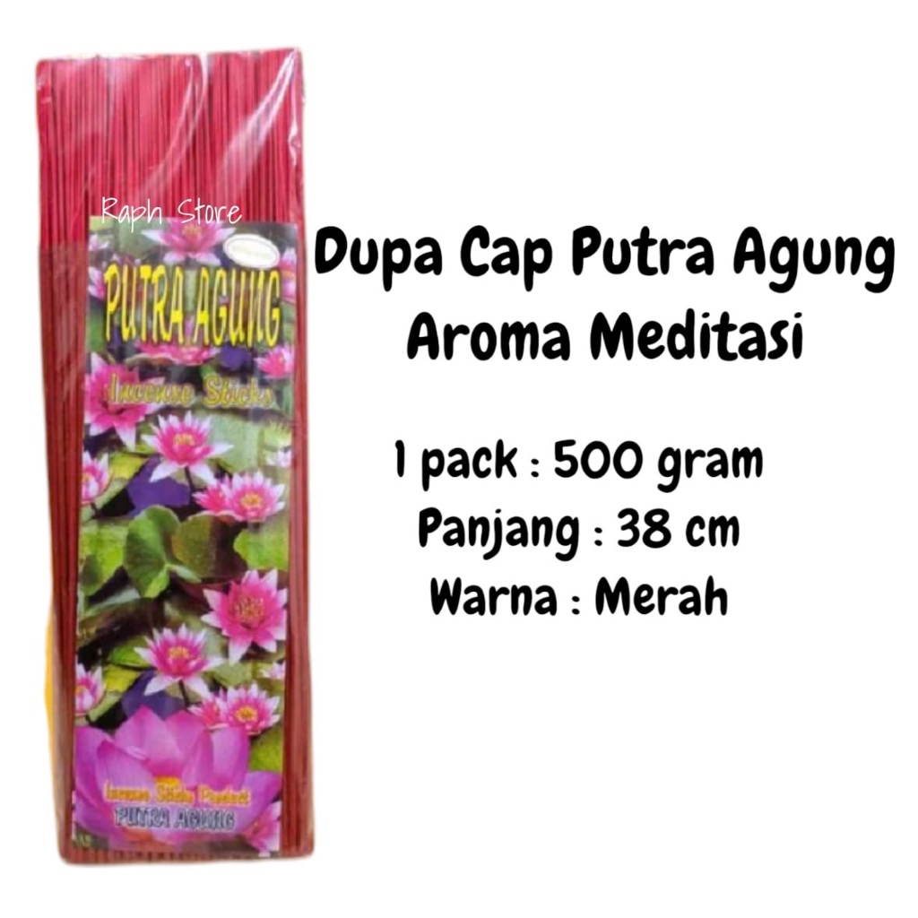 Jual Dupa Hio Cap Putra Agung Aroma Meditasi Warna Merah Isi 500 Gram ...