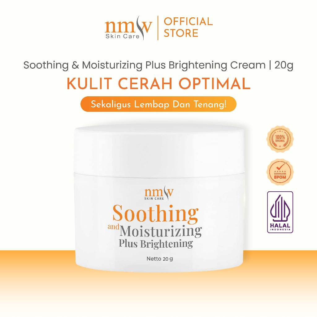 Jual NMW Soothing & Moisturizing Plus Brightening / Sm+ 20gr | Shopee ...