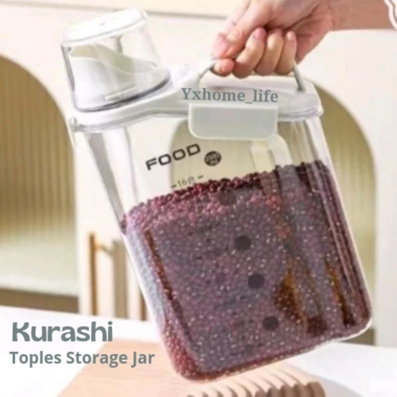 Jual Tempat Storage Jar Toples Sereal Beras Biji-Bijian Tepung Terigu ...