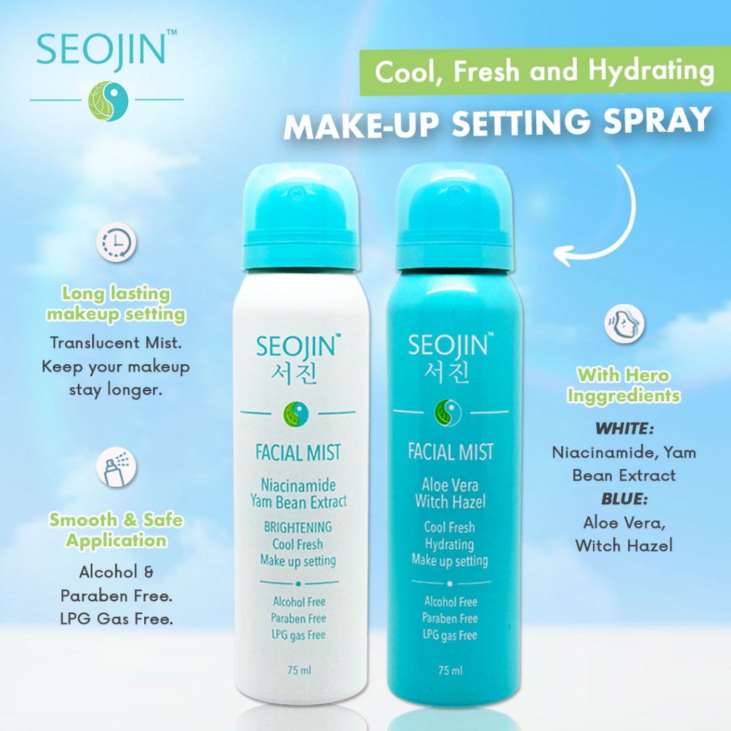 Jual Seojin Facial Mist Spray Wajah 75 ml - Hydrating / Brightening ...
