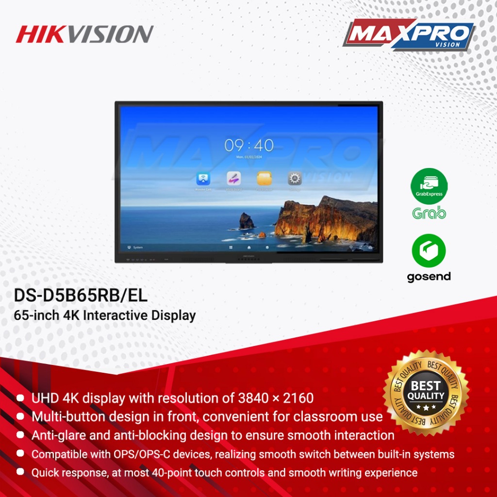 Jual DS-D5B65RB/EL - HIKVISION 65 INCH 4K INTERACTIVE DISPLAY | Shopee ...