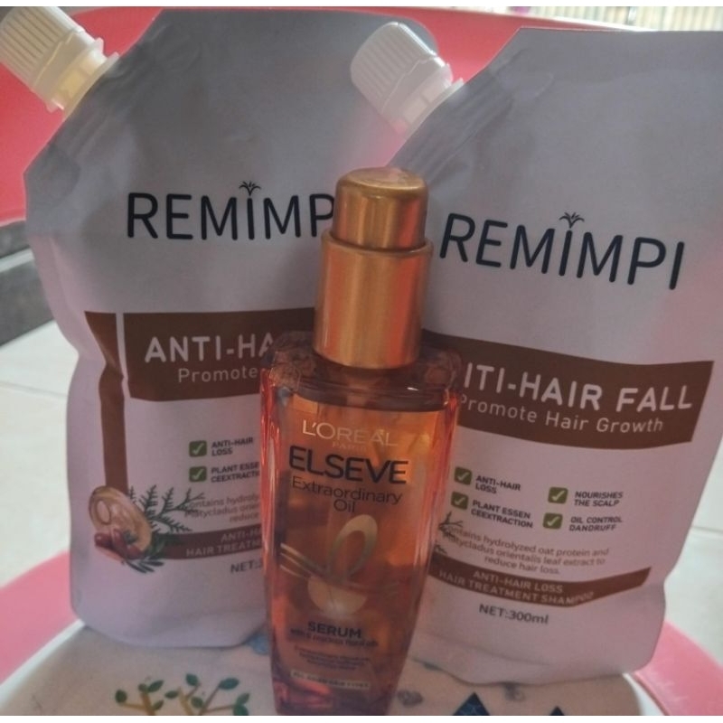 Jual PAKET SHAMPO REMIMPI 300 ML+SERUM LOREAL 100 ML | Shopee Indonesia