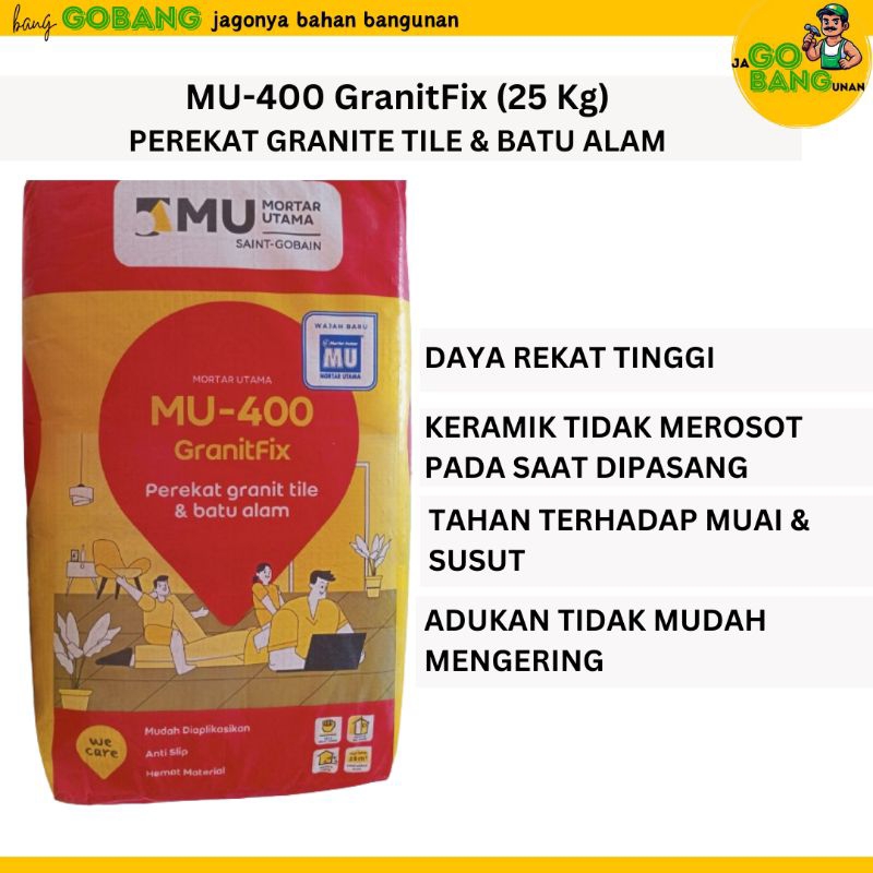 Jual MU - 400 GRANITFIX 25 Kg | Shopee Indonesia