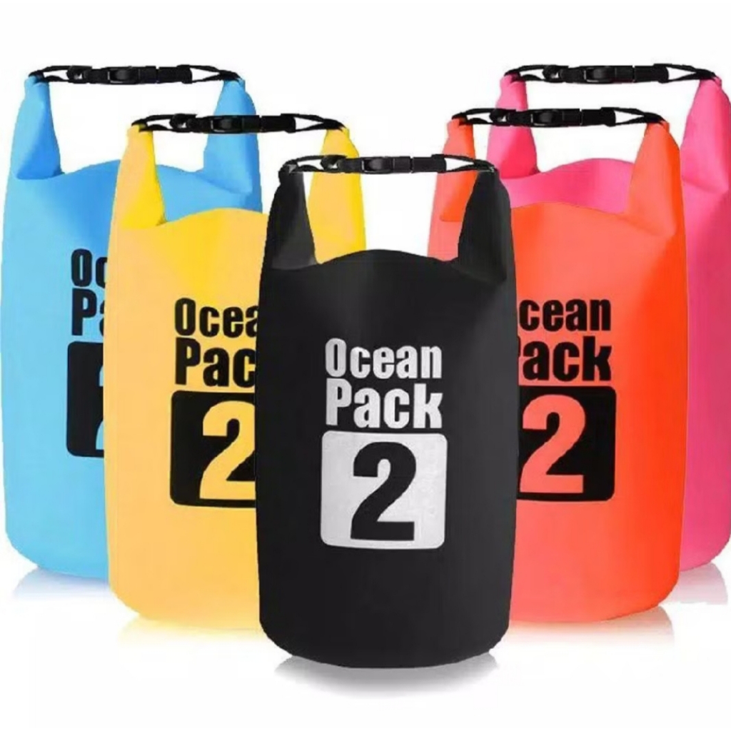 Jual DRY BAG OCEAN PACK 2L OUTDOOR WATERPROOF / TAS SELEMPANG ANTI AIR / TAS RENANG / TAS ...
