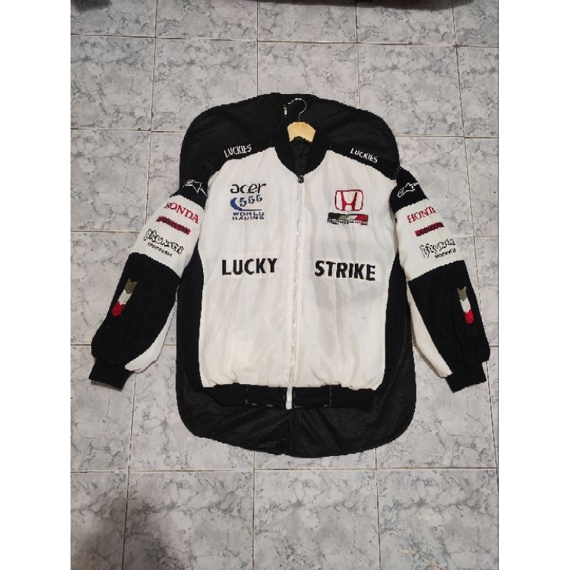 Jual Jaket Nascar Honda Lucky Strike Official Tag Honda Original ...
