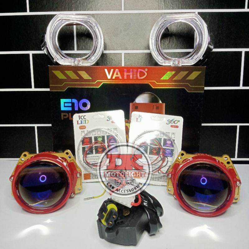 Jual Paket Lengkap Lampu Headlamp Projector Biled Vahid E10 Plus 3 Inchi Shroud Bmw Klasik Motor ...