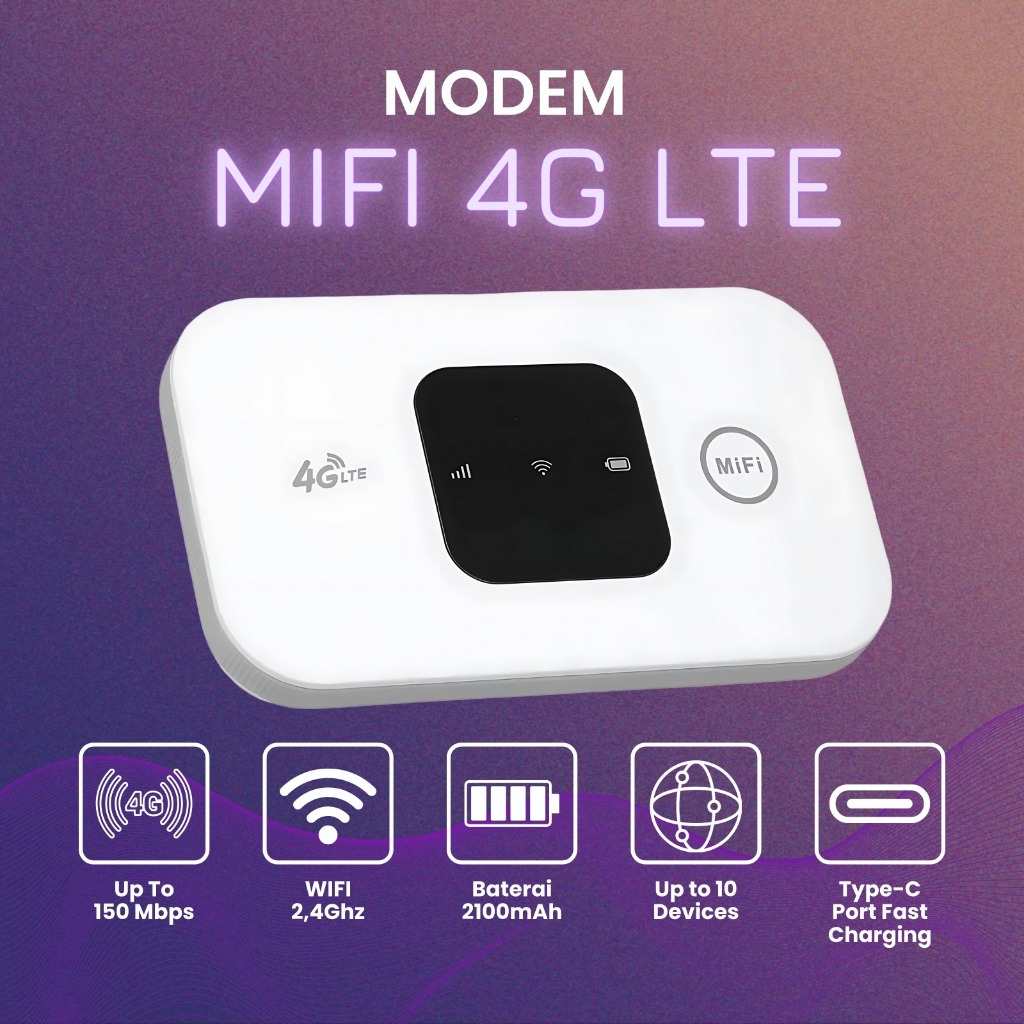 Jual Modem MIFI 4G LTE Modem Wireless MIFI 4G LTE 150Mbps 4G LTE Mobile ...