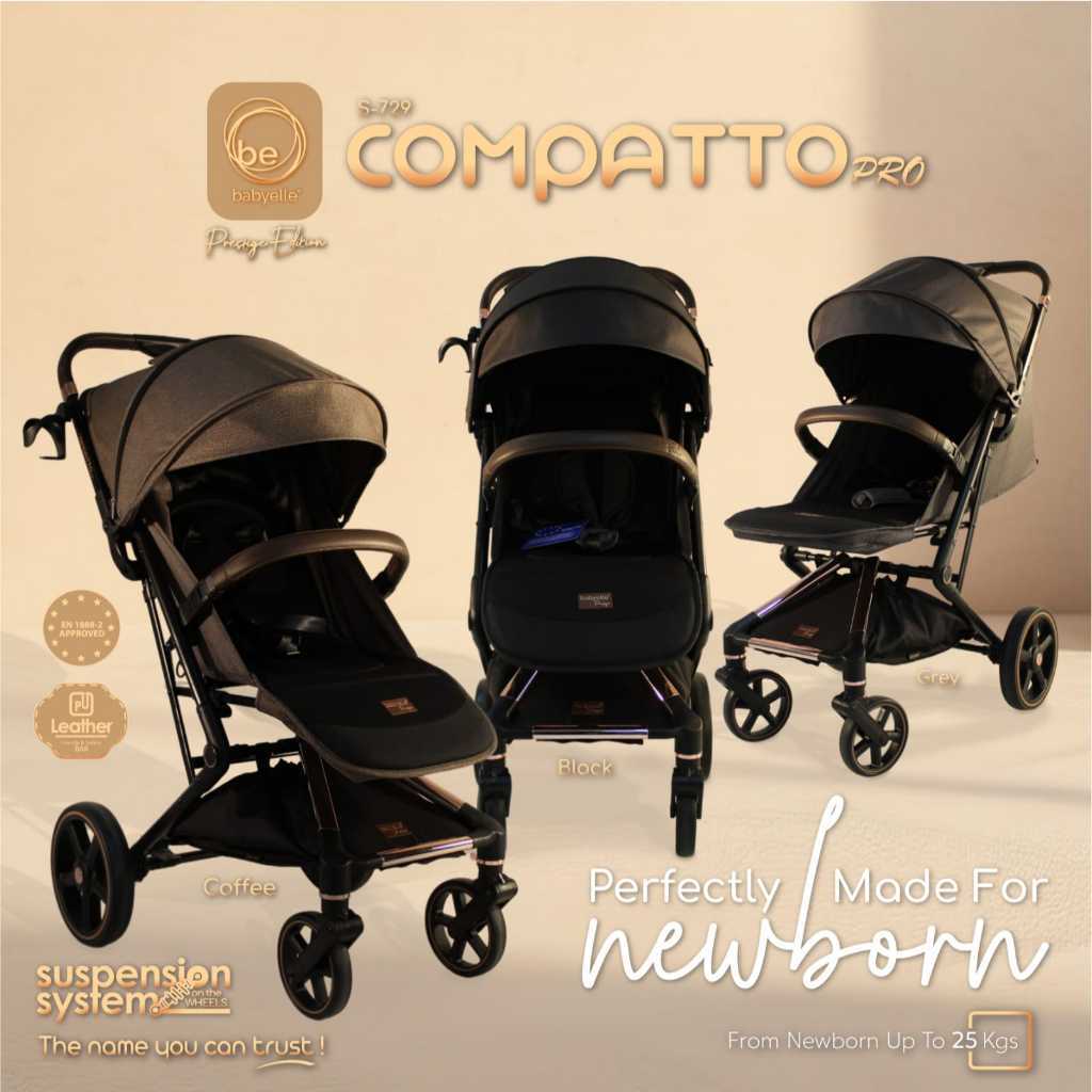 Jual Babyelle COMPATTO PRO Prestige Auto Fold Stroller Travel Size Bayi ...