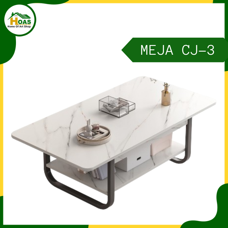 Jual Hoas Official Shop Meja Ruang Tamu 2 Tingkat Meja Cofee Meja ...