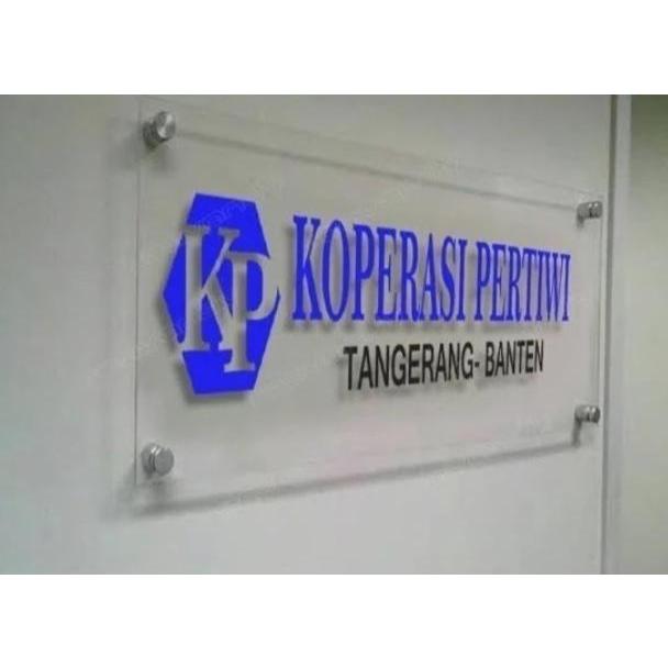 Jual Custom Papan Nama Acrylic Sticker Ukuran 30x20cm | Shopee Indonesia