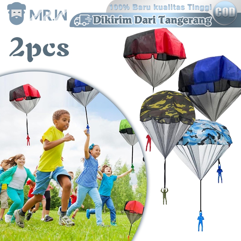 Jual Mainan Anak Parasut 2pcs Terjun Payung Mainan Payung Terjun ...