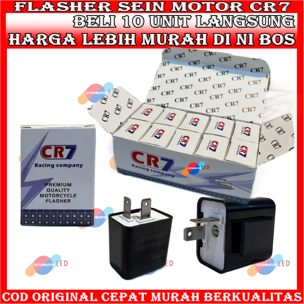 Jual BEST SELLER ! FLASHER SEIN CR7 12 VOLT 1 KOTAK ISI 10 PCS PREMIUM QUALITY CR7 FLASHER SEIN ...