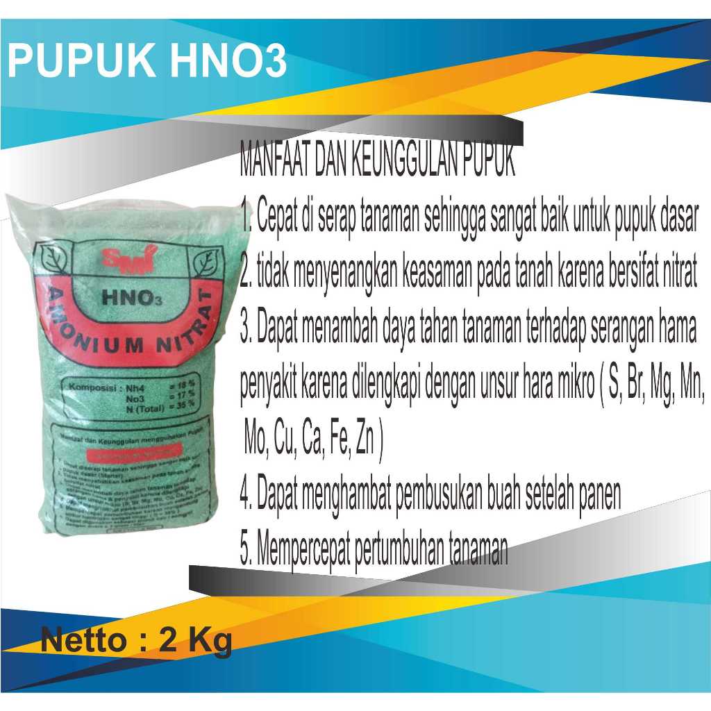 Jual Pupuk HNO3 Amonium Nitrat 2kg, | Shopee Indonesia
