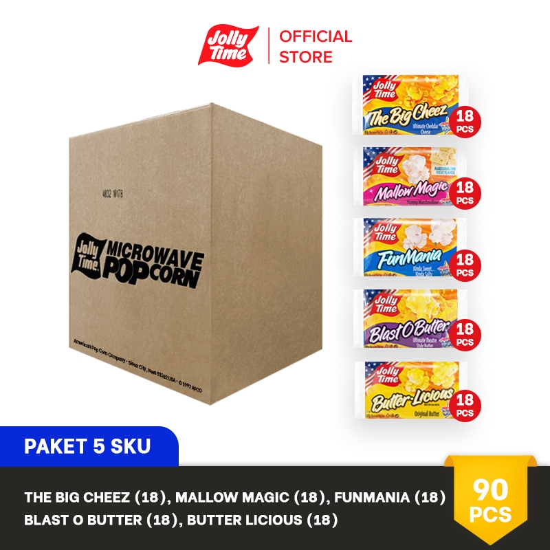 Jual Jolly Time Popcorn - Paket Refill 1 Dus | Shopee Indonesia