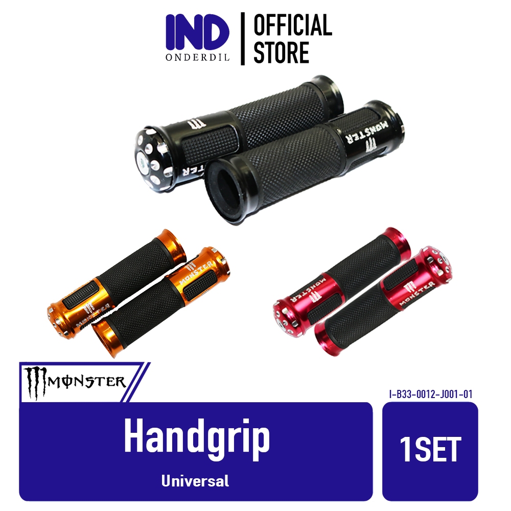 Jual Handgrip CNC Bintik Untuk Semua Jenis Motor Universal Merk Monster ...