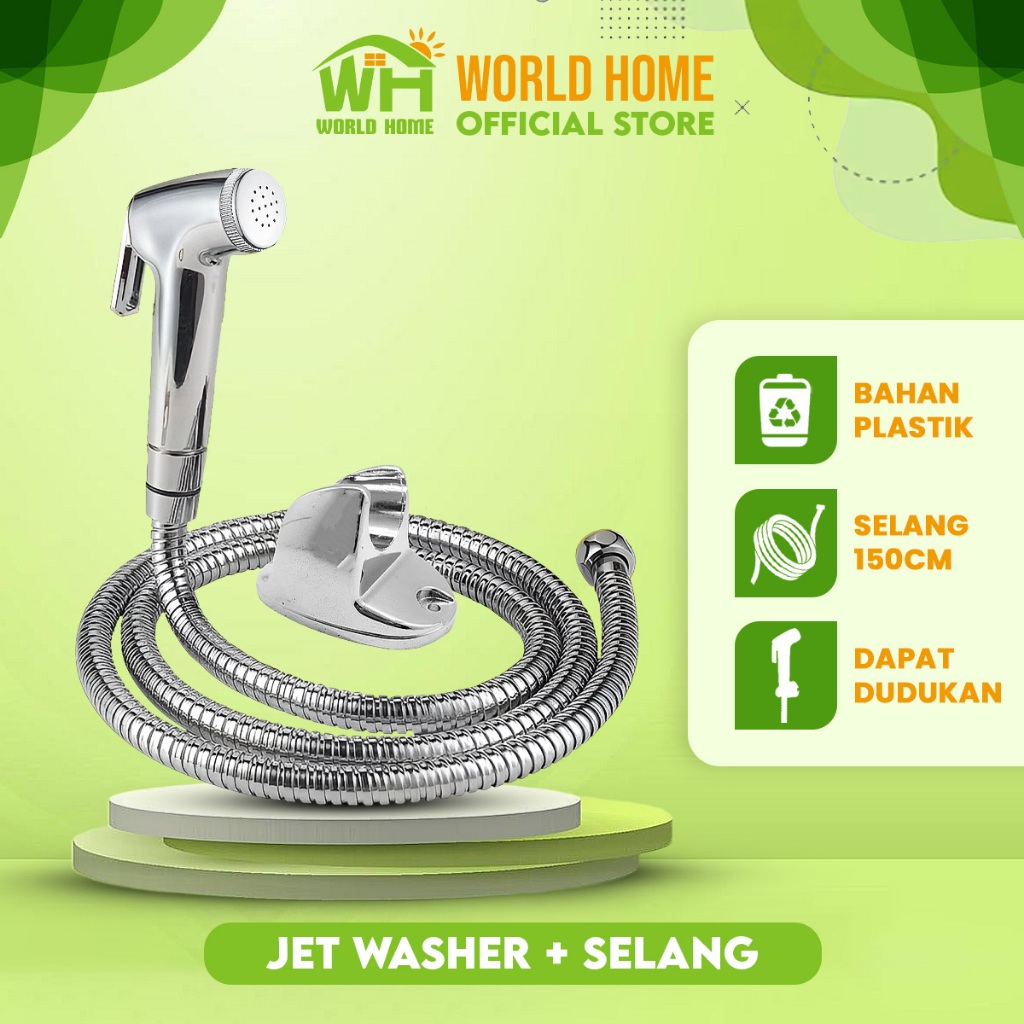 Jual WORLDHOME Jet Washer Closet Dengan Handle Stainless Anti Karat Dan ...