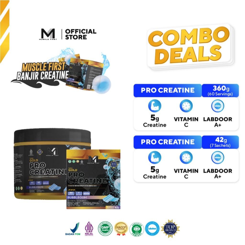 Jual [BUNDLE] MUSCLE FIRST Pro Creatine 360gr + Pro Creatine Box ...