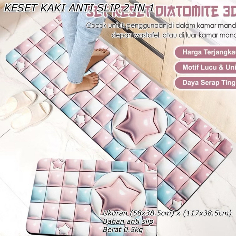 Jual KESET KAKI 2 IN 1 || KESET KAKI ANTI SLIP || KESET KAKI NYERAP AIR ...
