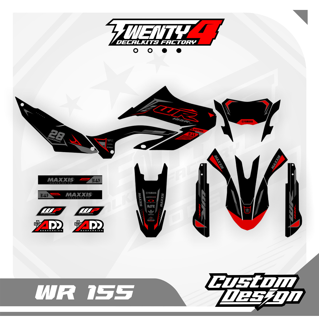 Jual Decal Wr 155 Supermoto herex free Custom design | Shopee Indonesia