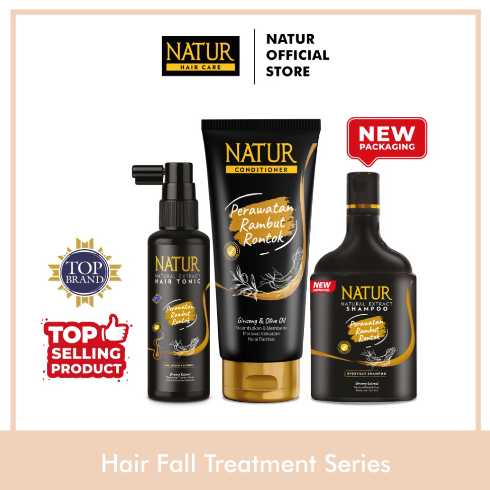 Jual KODE O17D Natur Hair Fall Treatment Paket Perawatan untuk Rambut ...