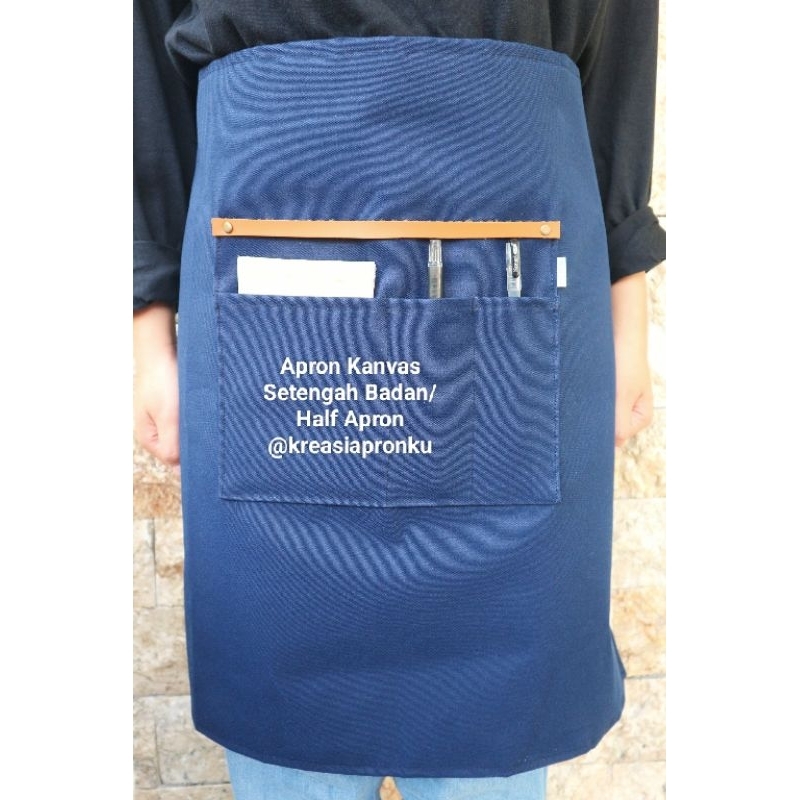 Jual Apron Kanvas/Half Apron/Setengah Badan/Apron Waiters Keren ...