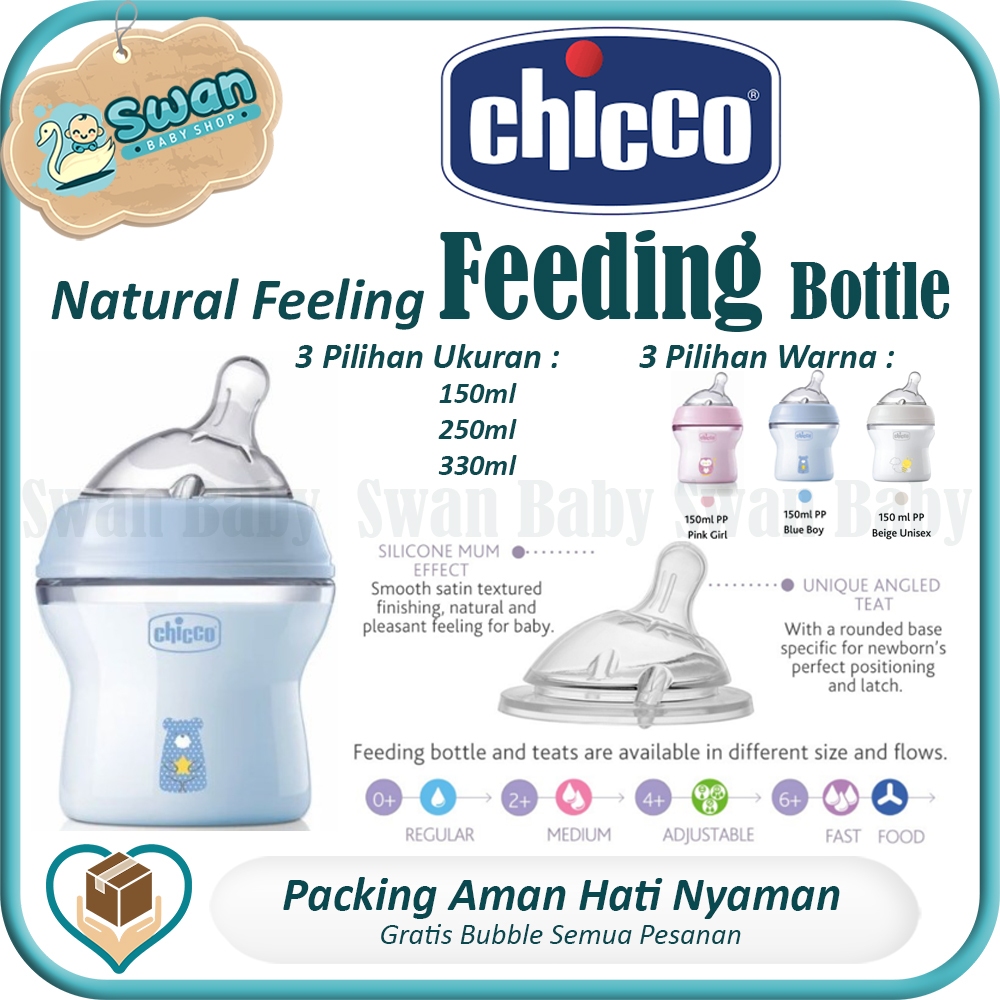 Jual Chicco Natural Feeling Anti-Colic Feeding Bottle PP / Botol Susu ...