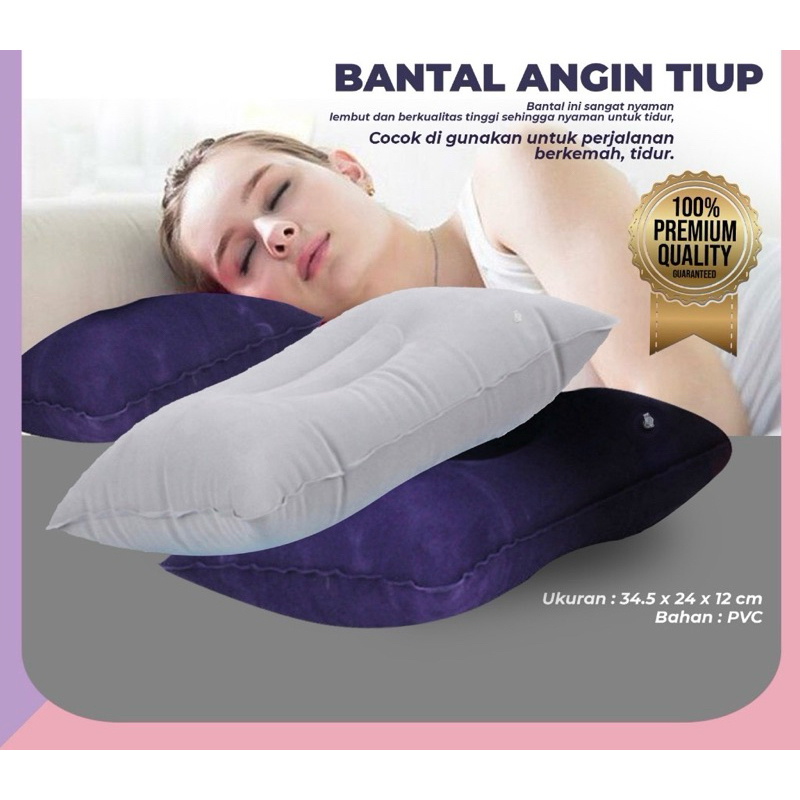 Jual Bantal Angin Tiup Bantal Mini Ringan Bentuk Persegi Bantal Tiup ...