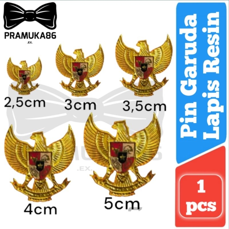 Jual Pin Bros Garuda Pancasila Lapis Resin / Pin Aksesoris Garuda ...