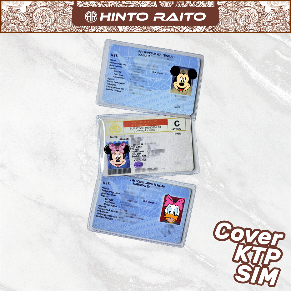 Jual Cover Pelindung Kartu Identitas KTP SIM Karakter Mickey Donald ...